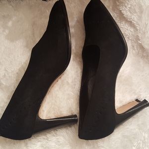 Paco Gil | Shoes | Paco Gil Beautiful Black Nubuck Heels | Poshmark